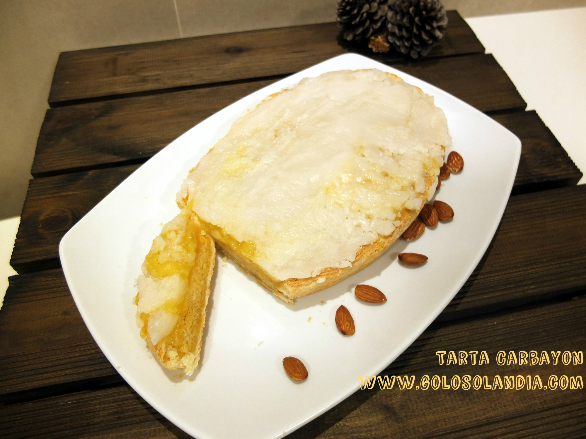 Tarta Carbayón | Golosolandia: Recetas y vídeos de postres y tartas.