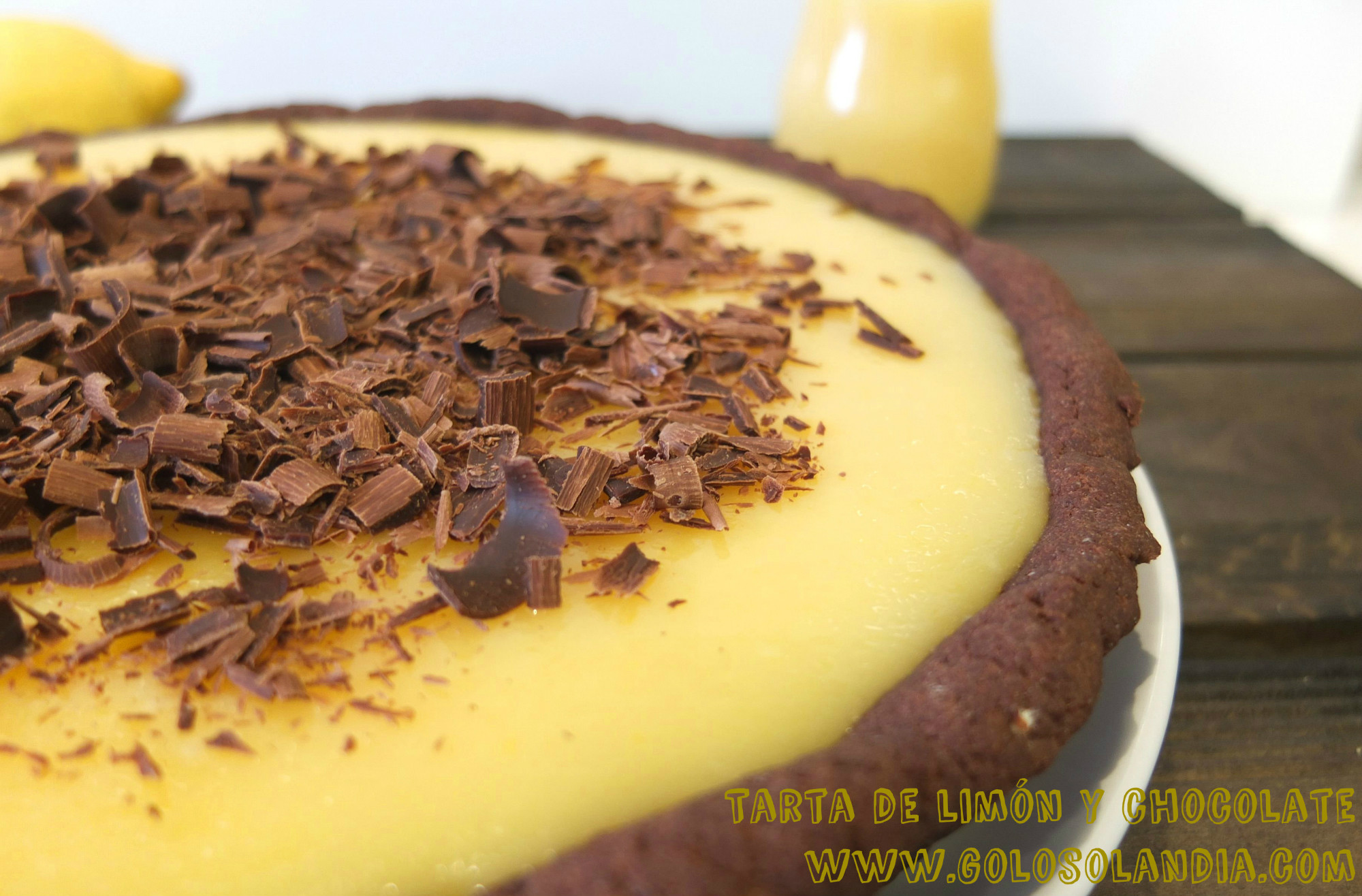 Tarta de limón y chocolate | Golosolandia: Recetas y vídeos de postres ...