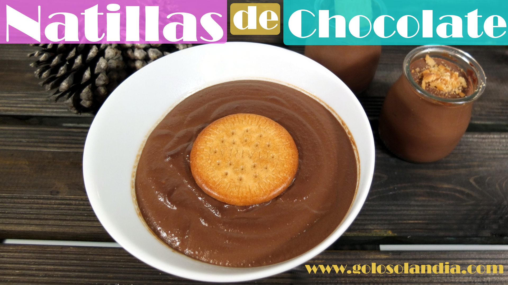 Natillas de chocolate | Golosolandia: Recetas y vídeos de postres y tartas.